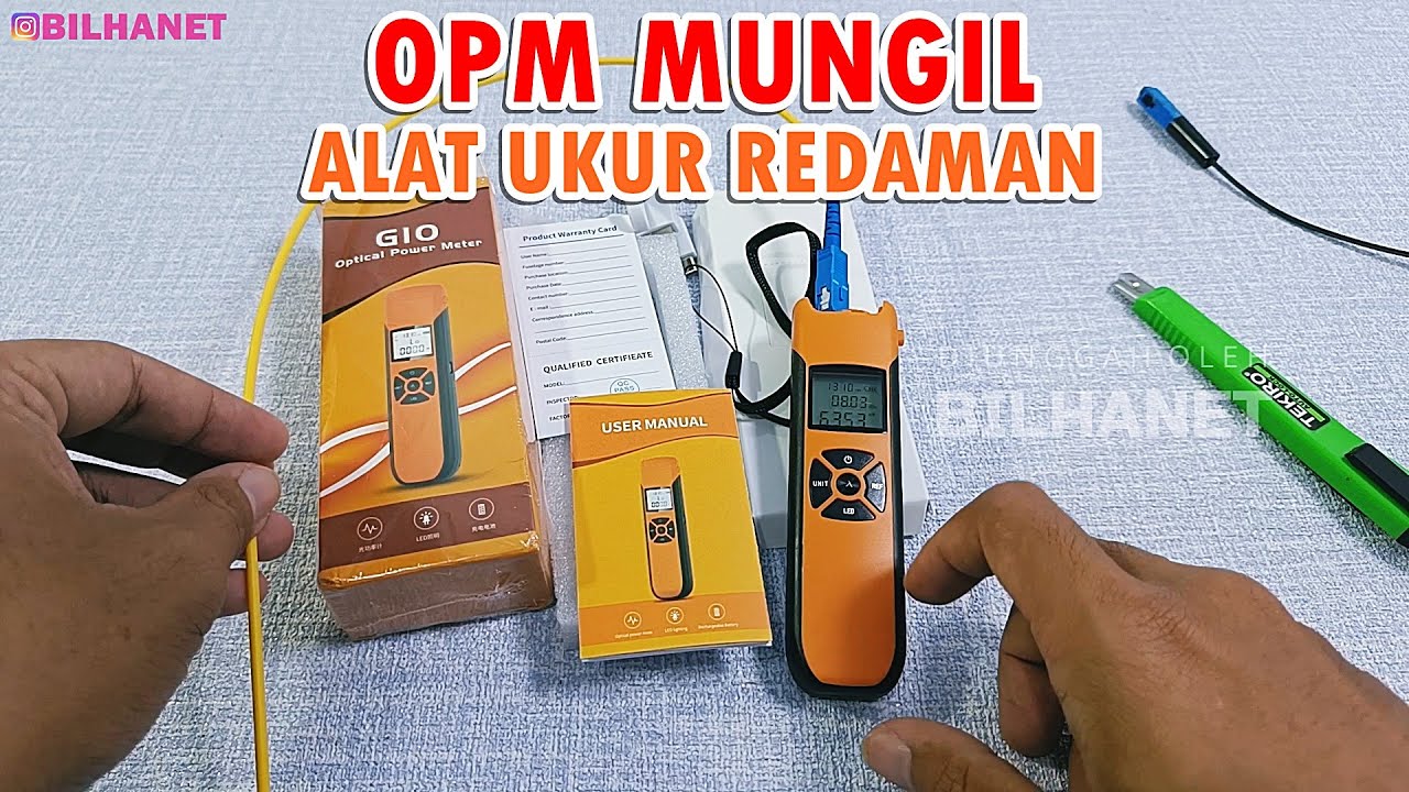 Mini Optical Power Meter (OPM) G10, Pengukur Daya Optik G1000 G1010 ...