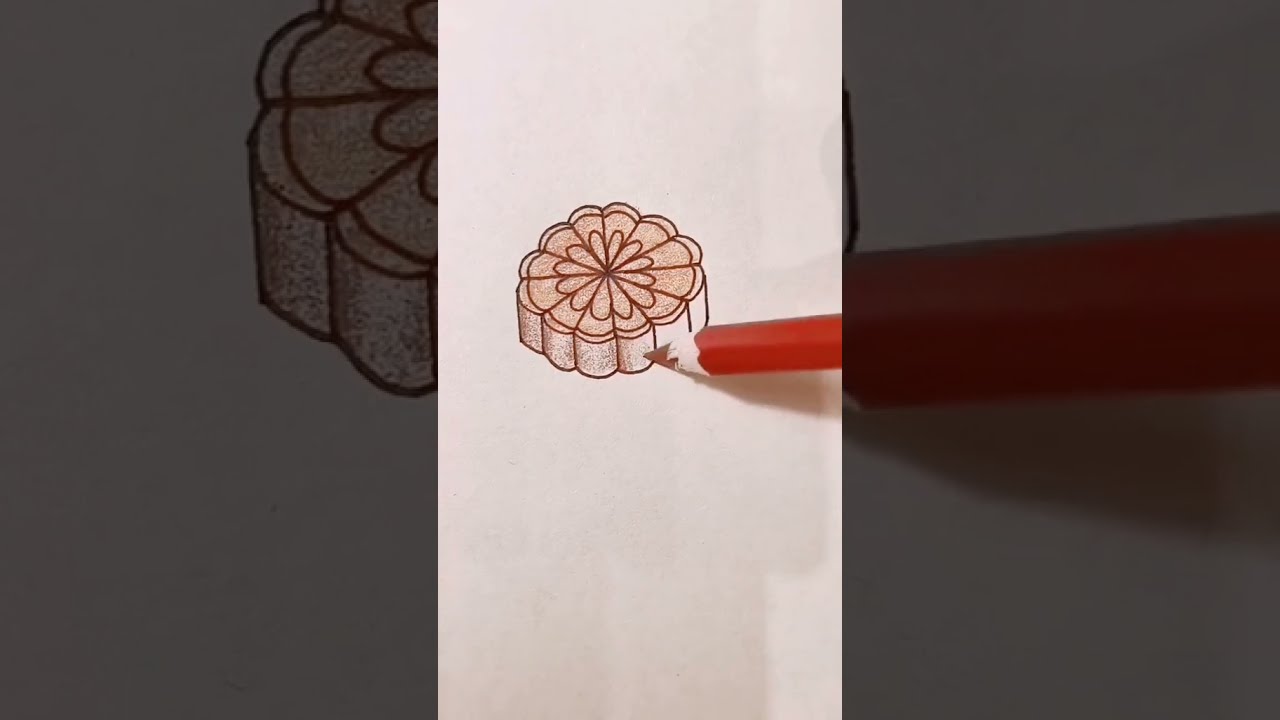 Eazy Way to Draw Picture of Moon Cake - YouTube