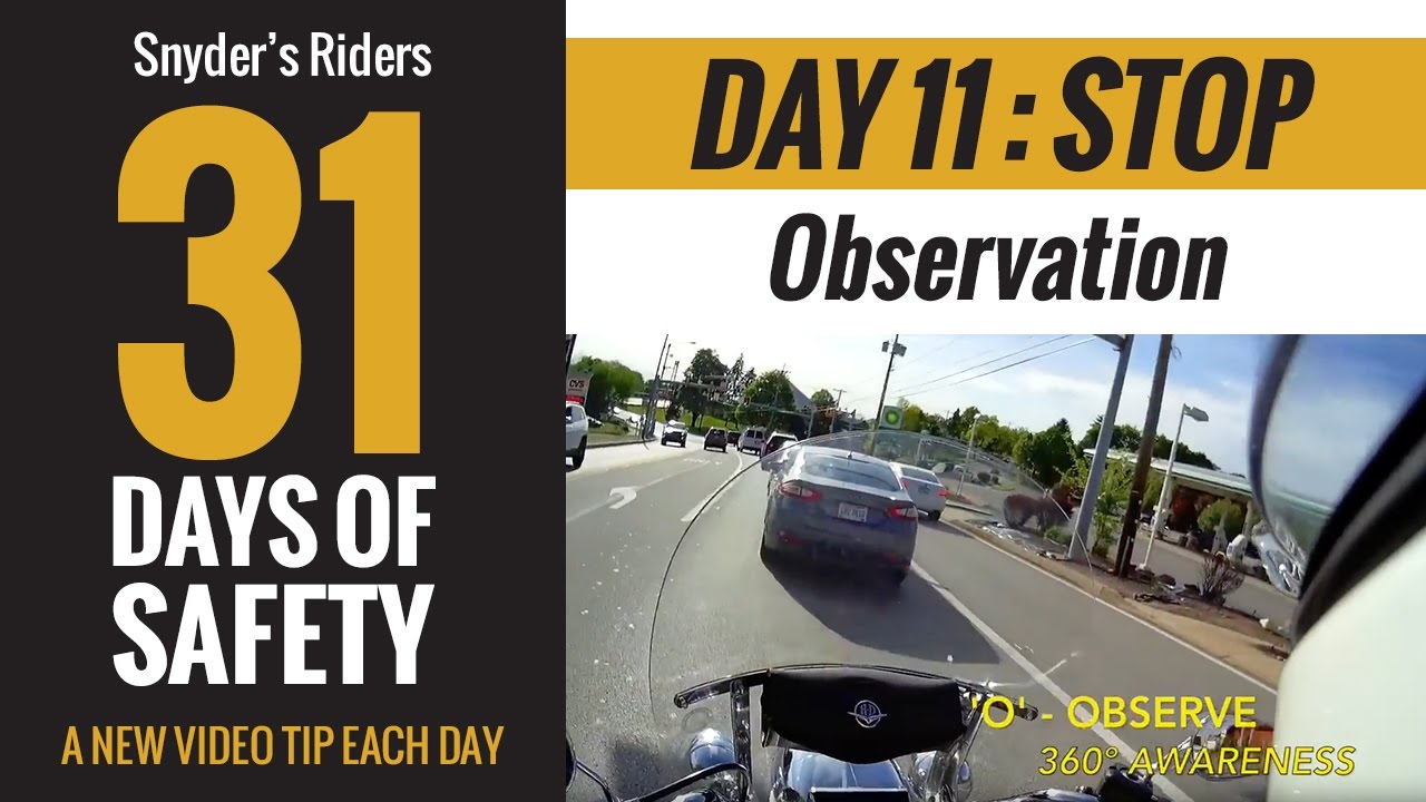 31 Days of Safety : DAY 11 : STOP (Observation) - YouTube