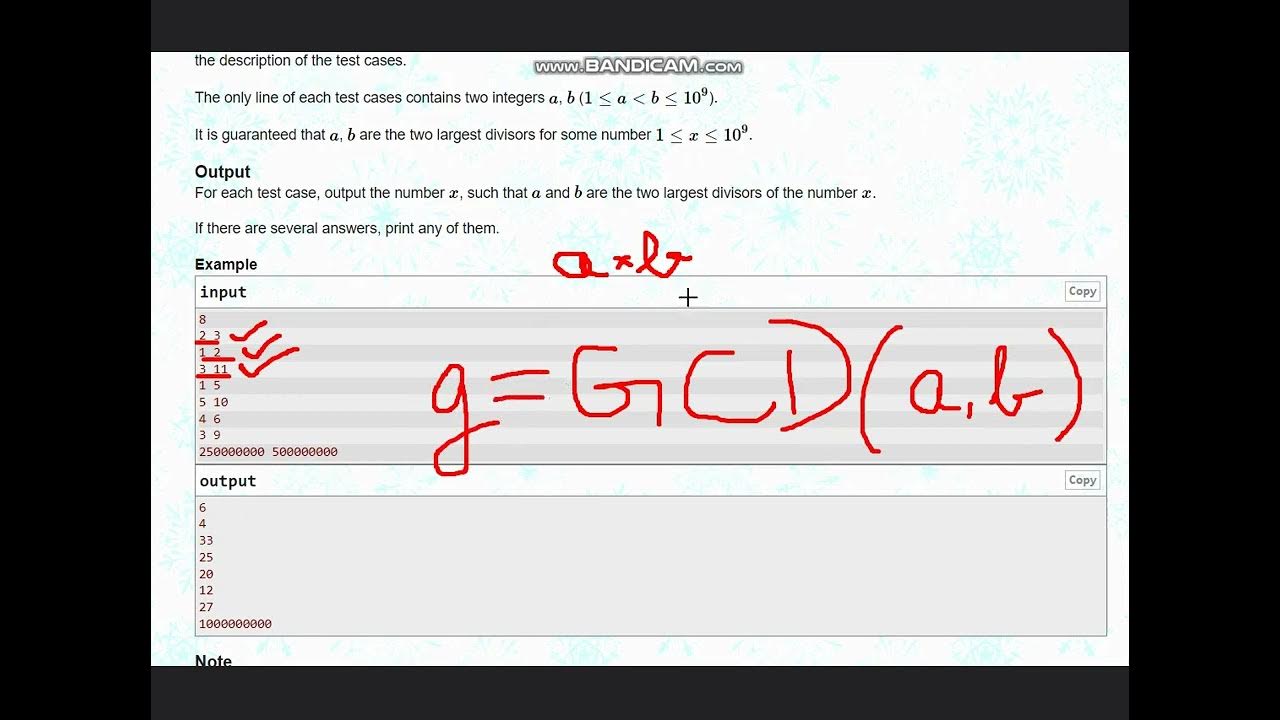 B. Two Divisors | Good Bye 2023 | Codeforces | Full solution - YouTube