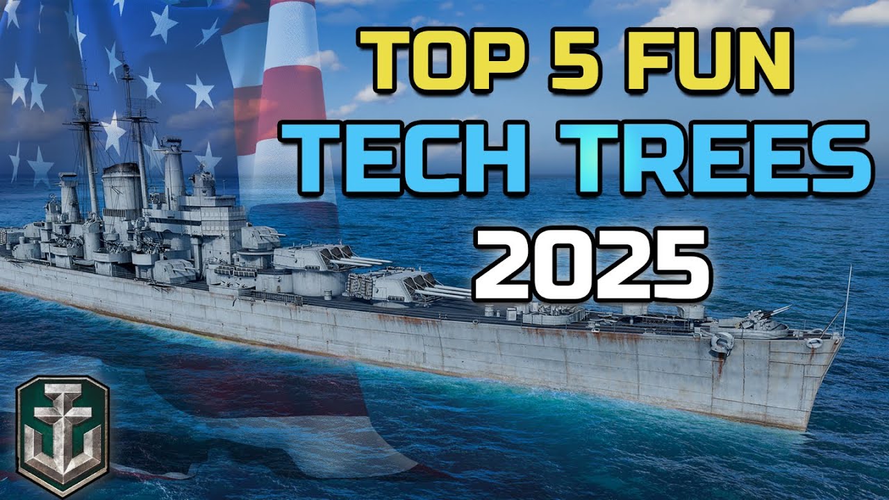 Top 5 Fun Tech Trees in World of Warships! - YouTube