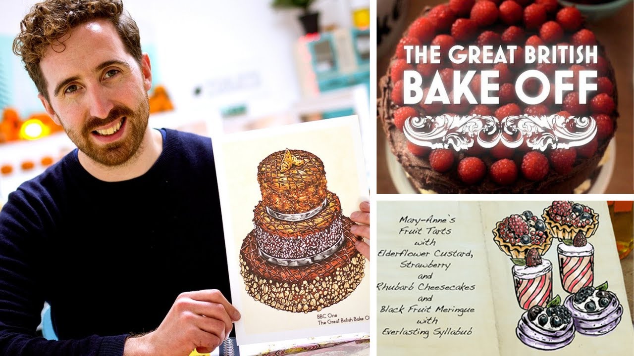 Meet the Artist Behind The Great British Bake Off - Tom Hovey - YouTube