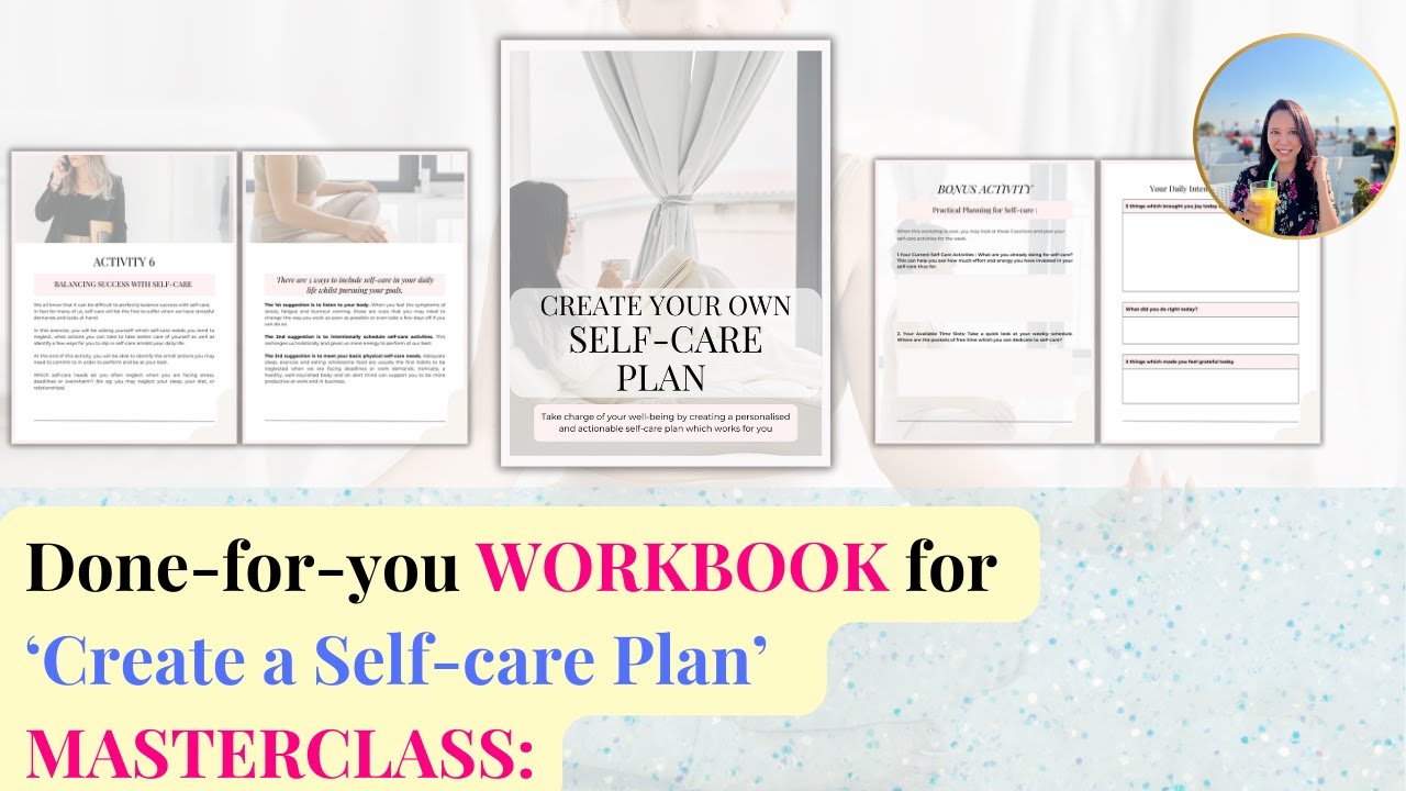 Brandable, Editable Workbook for 'Create a Self-care Plan' masterclass ...