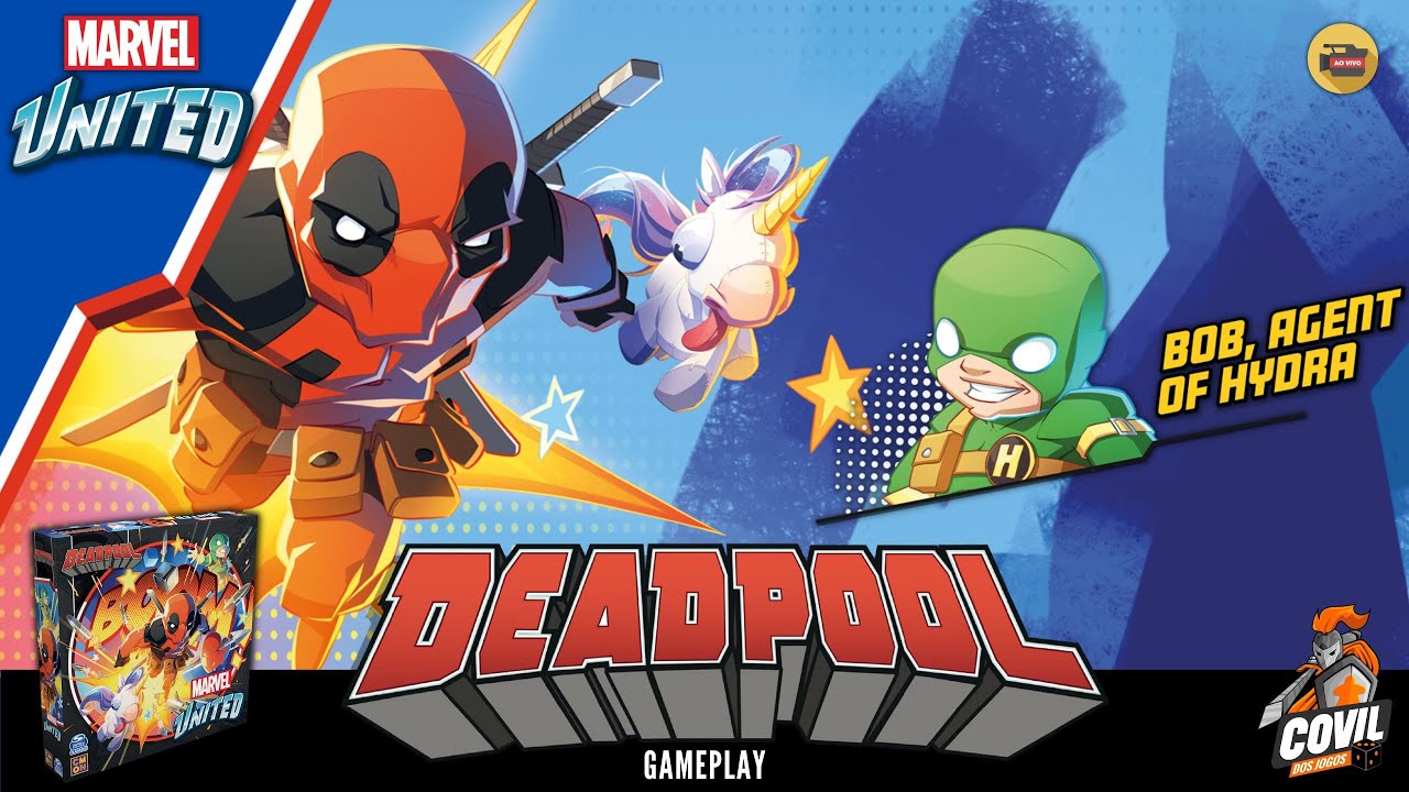Marvel United Deadpool - Gameplay Vs Bob, Agente da Hydra - YouTube