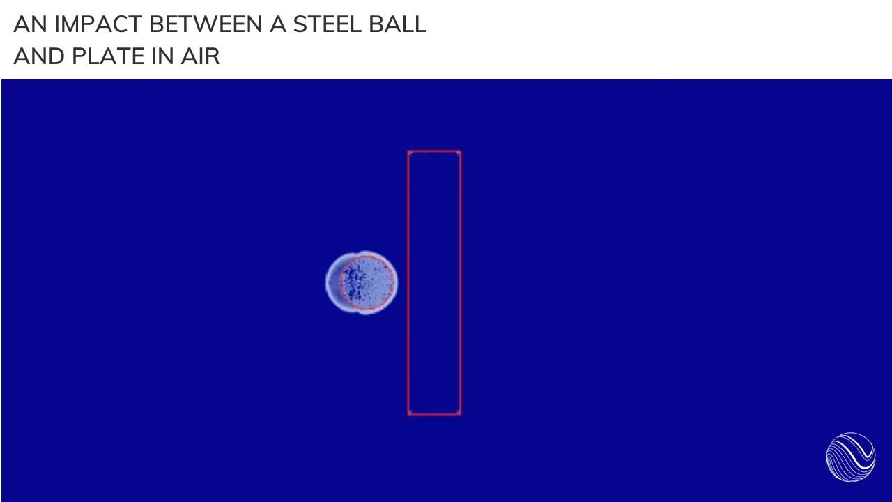 immerFLOW | An impact between a steel ball and plate in air - YouTube