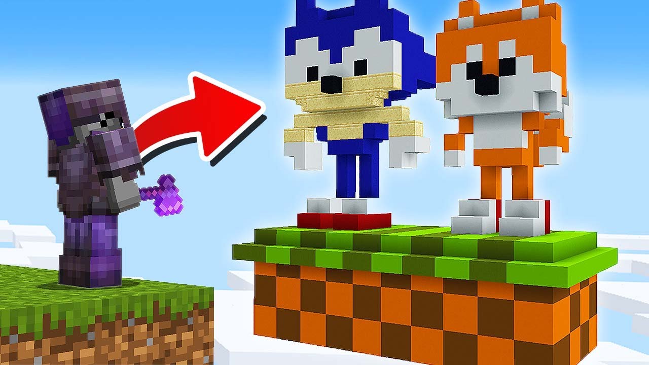 I Built SONIC THE HEDGEHOG in Minecraft - YouTube
