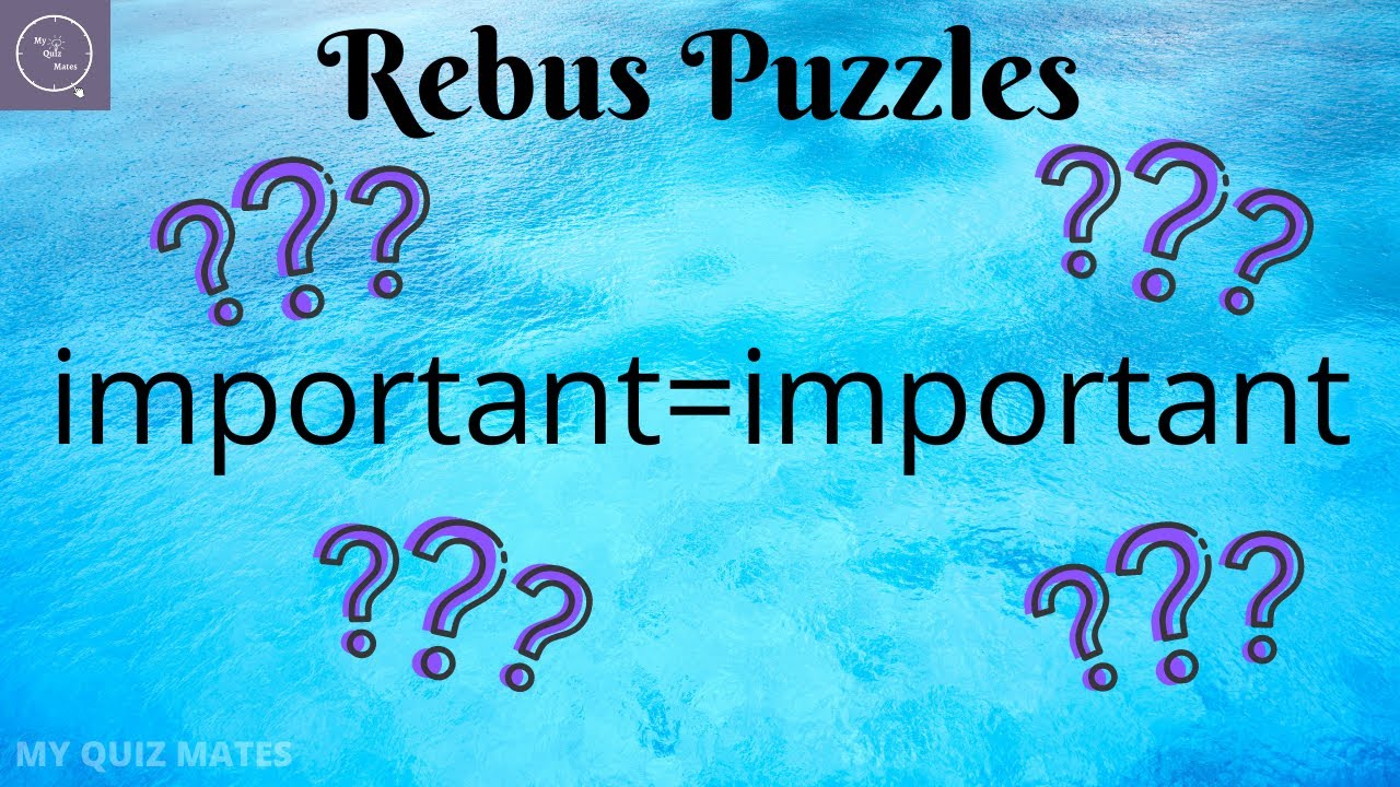 Rebus Puzzles | Rebus Puzzles with Answers | Words Game | Rebus riddles ...