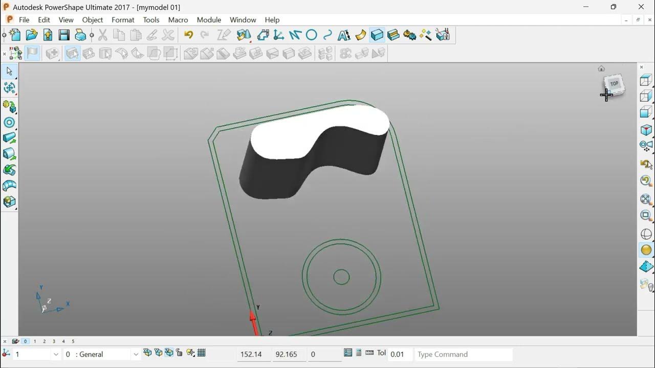 Lesson 10 PowerShape 2017 Solid Recognition Add Subtract Intersect Cut Hollow Boss Thicken Split ...