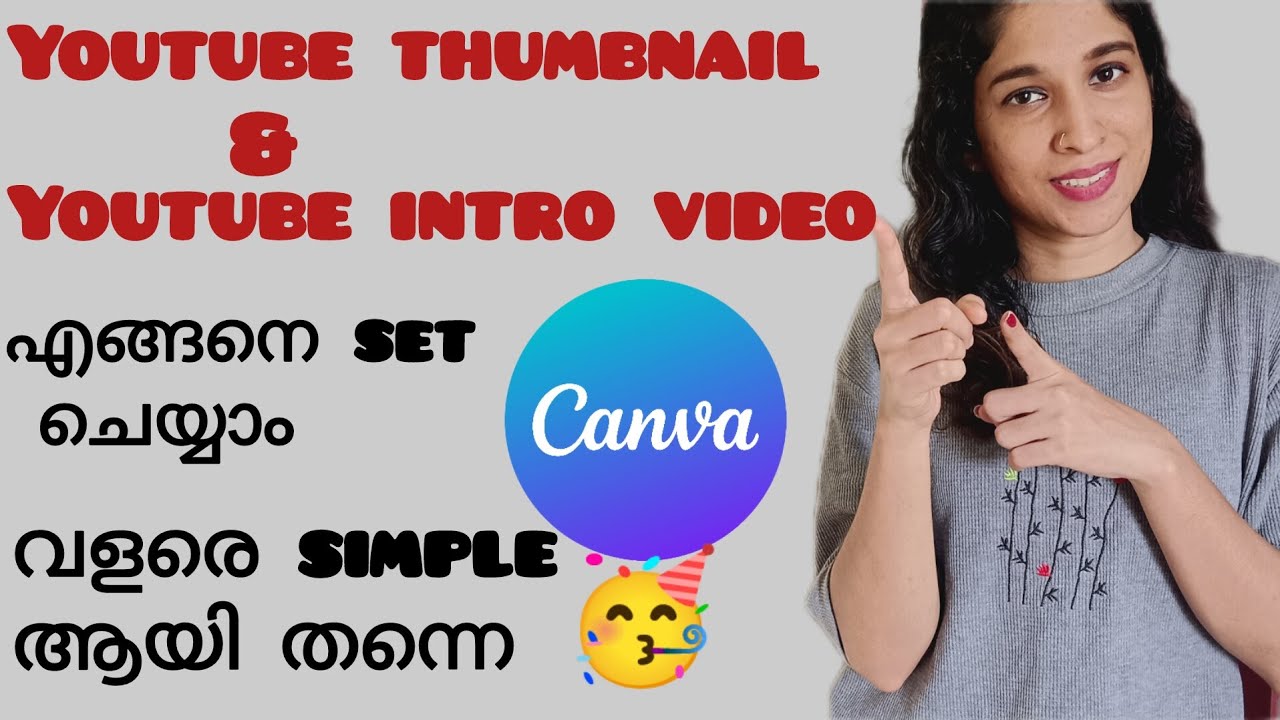 How To Make a Youtube Thumbnail and Intro video |Simple Steps | Canva ...