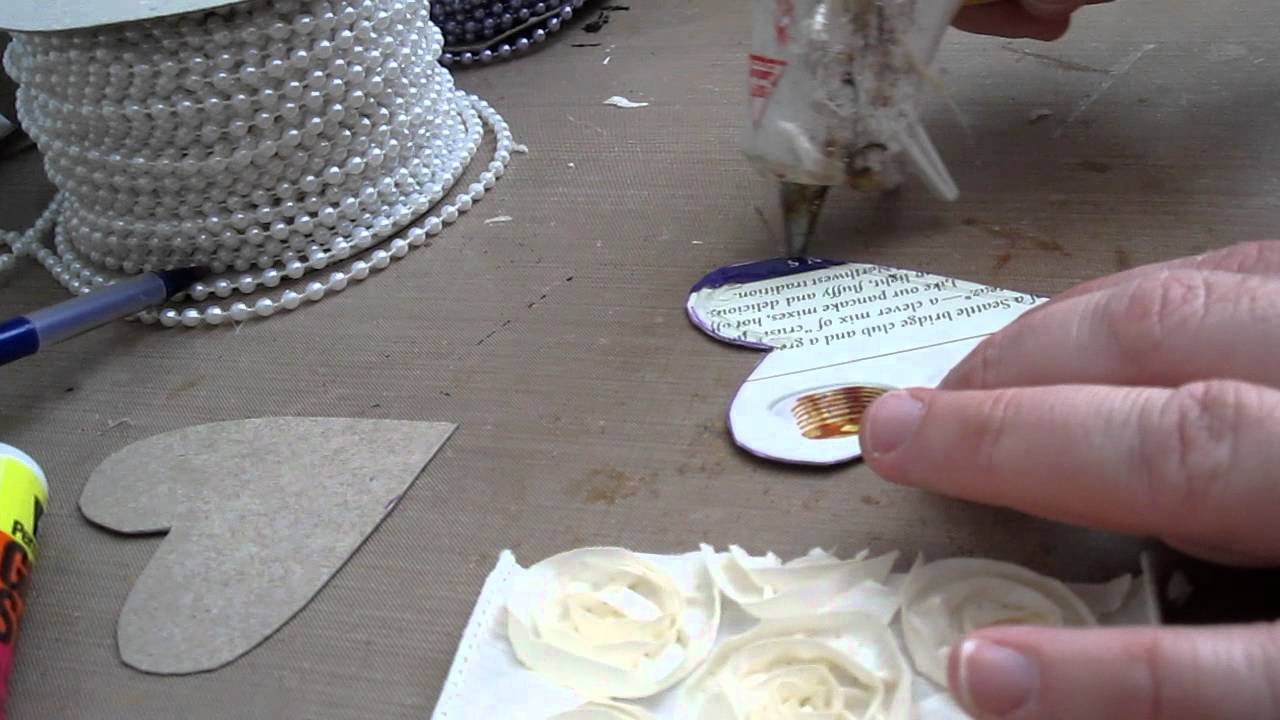 Rosette Ribbon Heart Tutorial! - YouTube