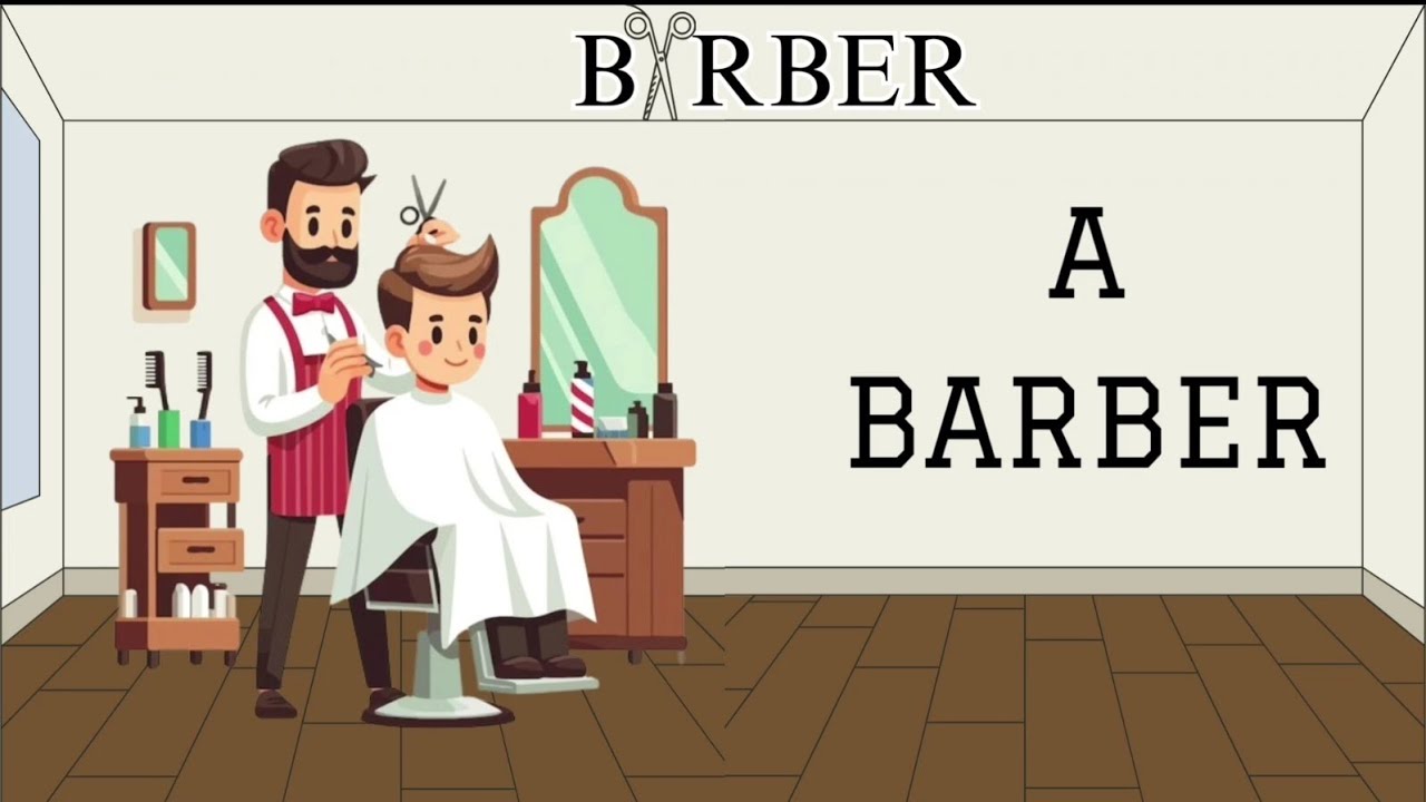 A Barber Nursery Rhymes | A Barber Poem | English Animated Nursery ...