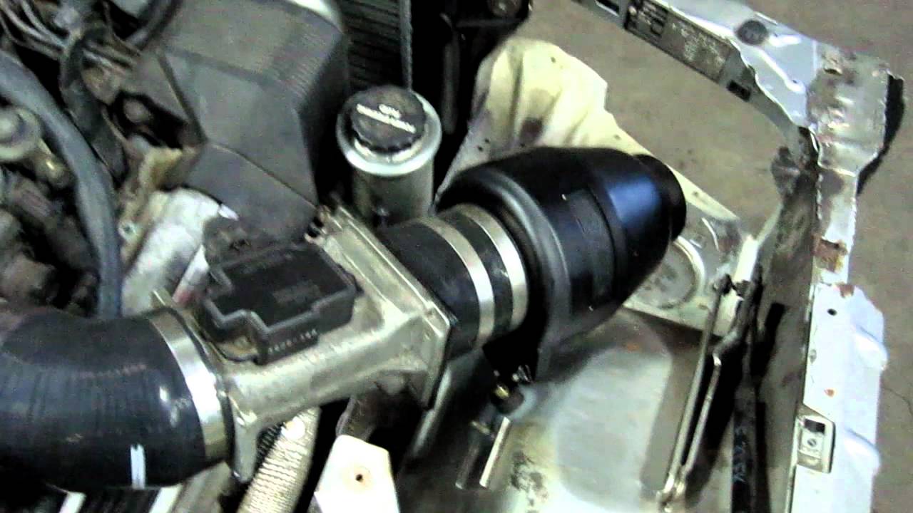 e30 1UZ-FE air intake - YouTube