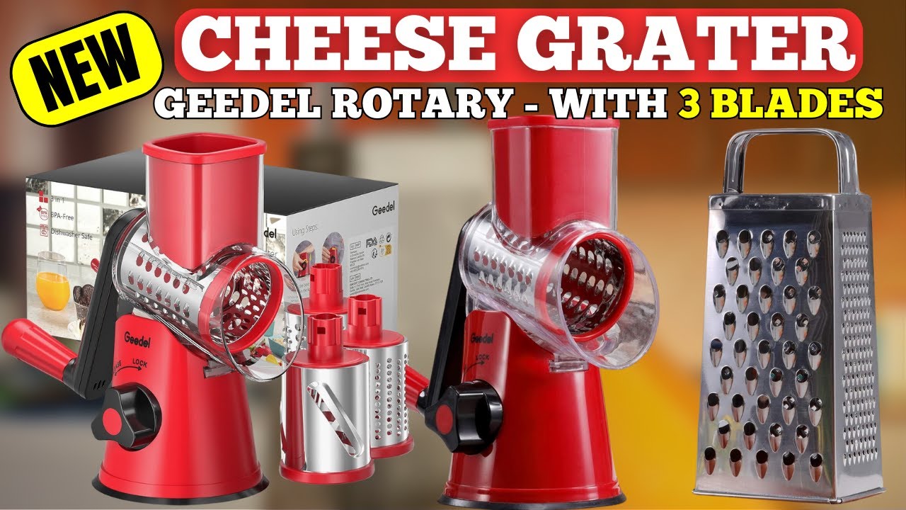 Geedel Rotary Cheese Grater Review: The Ultimate 3-in-1 Kitchen Tool ...