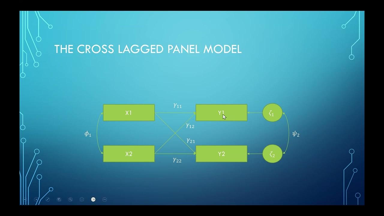 Cross lagged panel models (CLPM), random intercept CLPM, Random Intercept Cross Lagged APIM ...