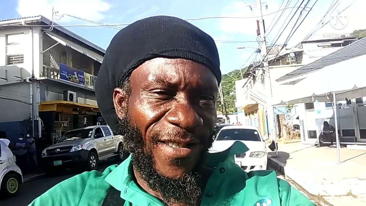 driving true port maria town the capital of st Mary parish in Jamaica ...
