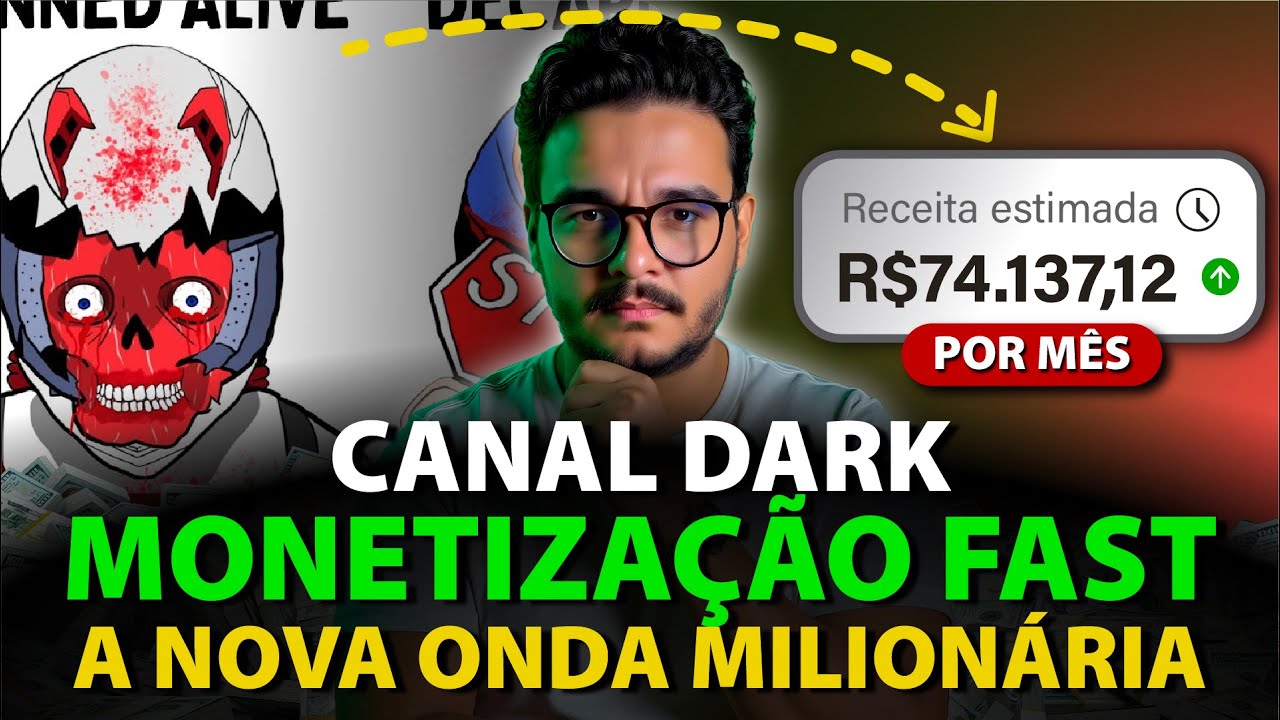 COMO CRIAR UM CANAL DARK QUE MONETIZA NO YOUTUBE (VIVER DE CANAL DARK ...