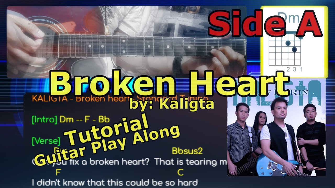 Broken Heart by Kaligta | Chords #strummingpattern #guitartutorial # ...