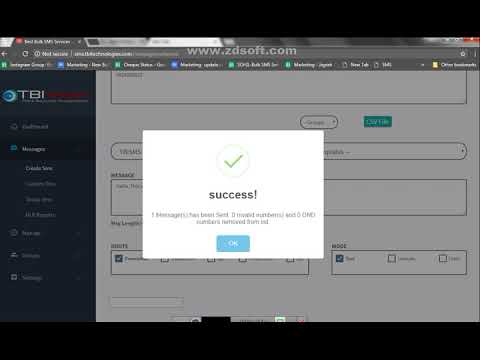 Demo SMS Panel - YouTube