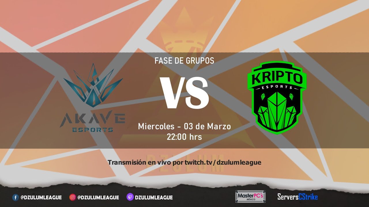 Dzulum League T3, Fase de Grupos | Akave Esports vs Kripto Esports ...
