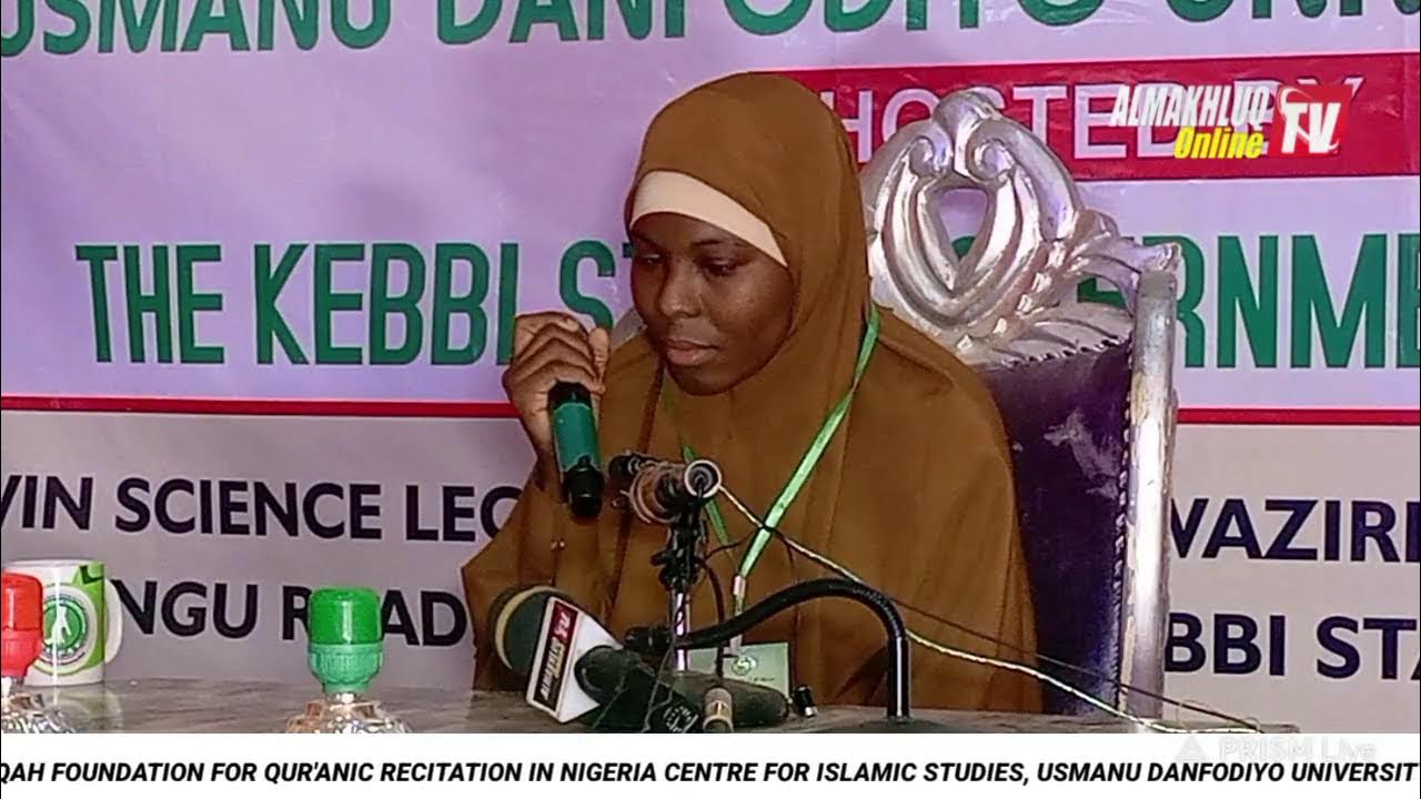 Maryam Bashir Sanda Zamfara State 1st Cat. (Qira'at) 39th National Qur'anic Recitation ...