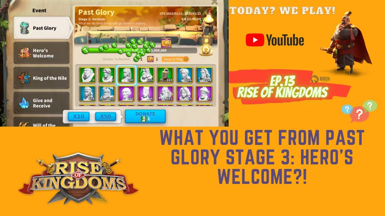 RoK Guide: What you get from Past Glory Stage 3: Hero's Welcome?! - YouTube