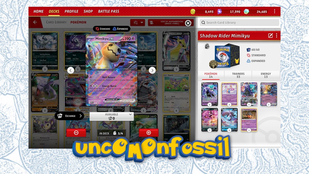 Playing Shadow Rider with Mimikyu ex (1st ex in Live) - YouTube