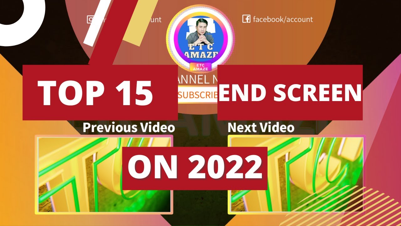 Top 15 End Screens Outros || For Free - YouTube