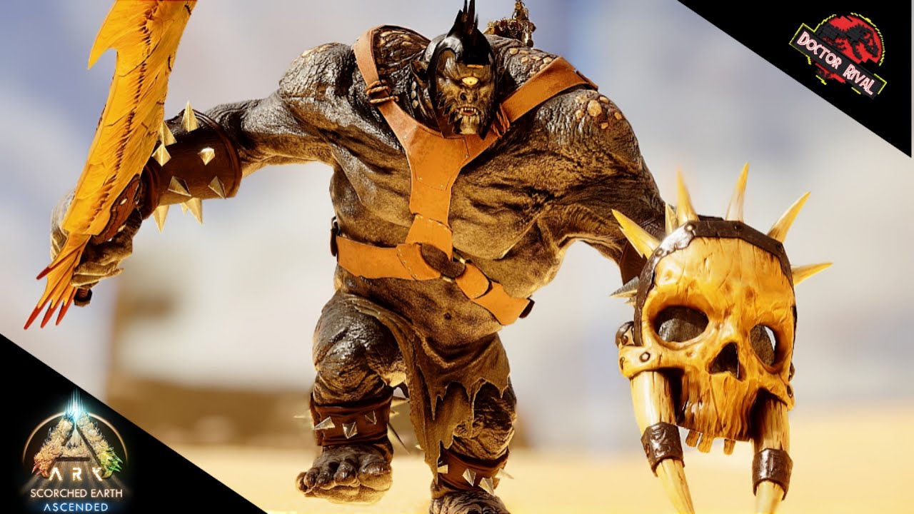 How to Tame The MONGREL CYCLOPS || Ark Scorched Earth Ascended - YouTube