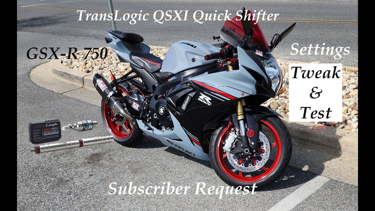 Translogic QSXI Quickshifter Tweaks & Testing - GSX-R 750 - @maxdecebel ...