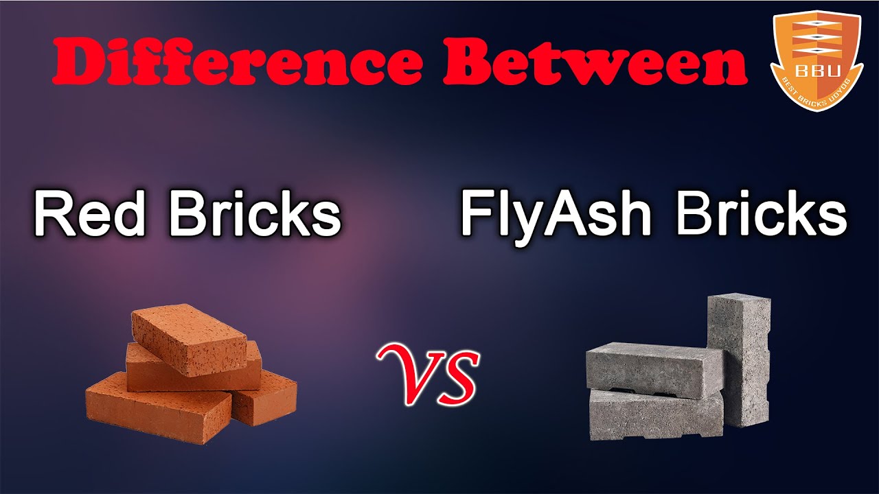 Comparison between Red bricks and Fly ash bricks - YouTube