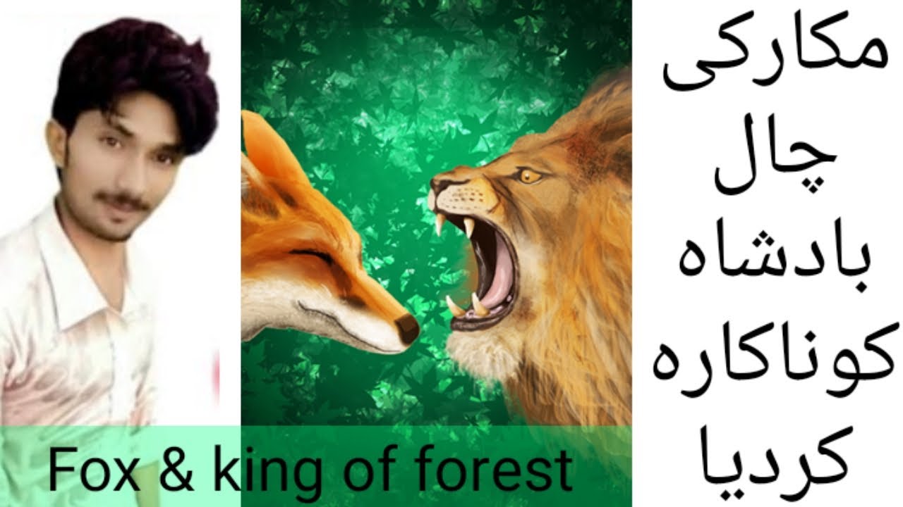 MODERN LION VS FOX || CLEVER FOX AND LION || MORAL STORY IN URDU/HINDI ...