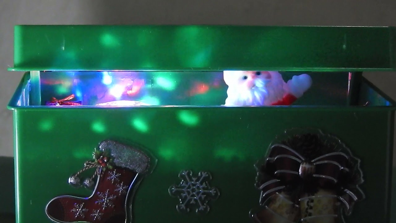 Box Music Christmas Santa Claus Dancing - Led Party Lights - YouTube