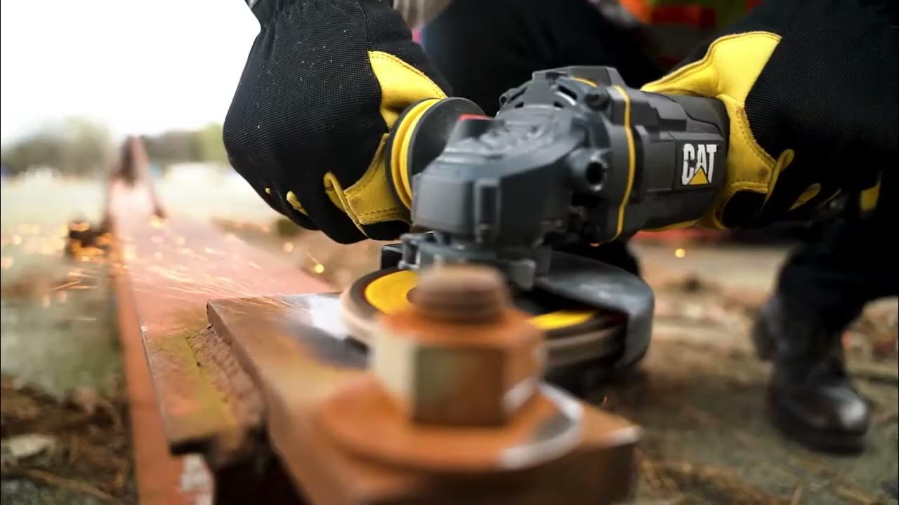 CAT SOLO ΓΩΝΙΑΚΟΣ ΤΡΟΧΟΣ 125mm BRUSHLESS 18V DX314B - YouTube