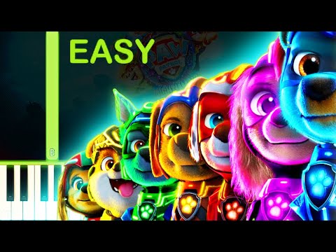 BARK TO THE BEAT | PAW Patrol: The Mighty Movie - EASY Piano Tutorial ...