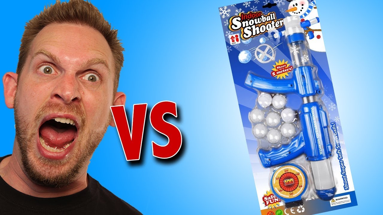 Indoor Snowball Shooter Unboxing - YouTube