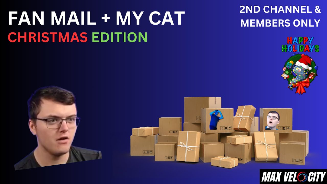 🔴 MEMBERS ONLY - HUGE Fan Mail Opening w/ My Cat - YouTube