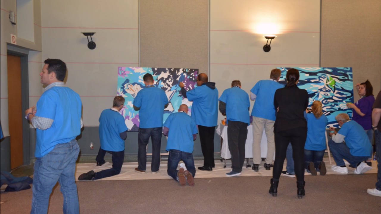 PAINT BY NUMBERS Activity - Corporate Team Building - YouTube