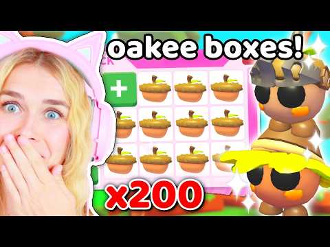 Ich öffne 200 Oakee-Boxen in Adopt Me!