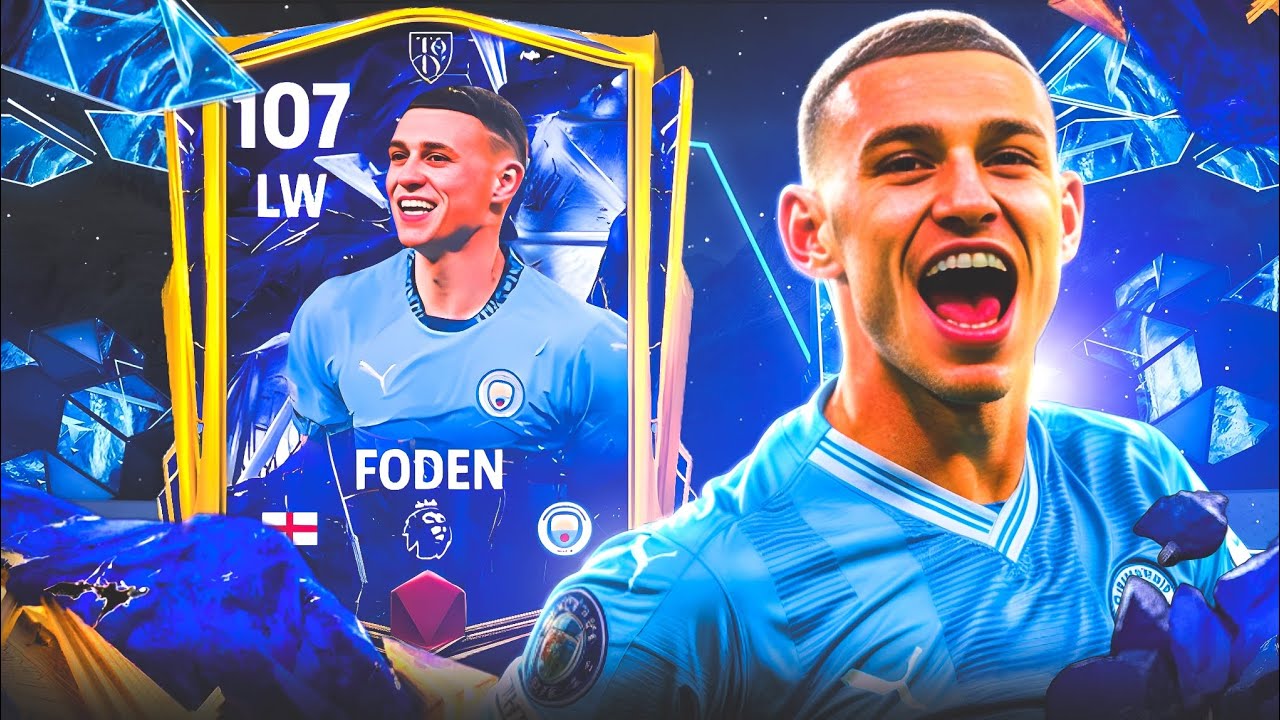 PHIL FODEN 🏴󠁧󠁢󠁥󠁮󠁧󠁿 REVIEW FC MOBILE || TEAM OF THE YEAR EVENT FODEN ...