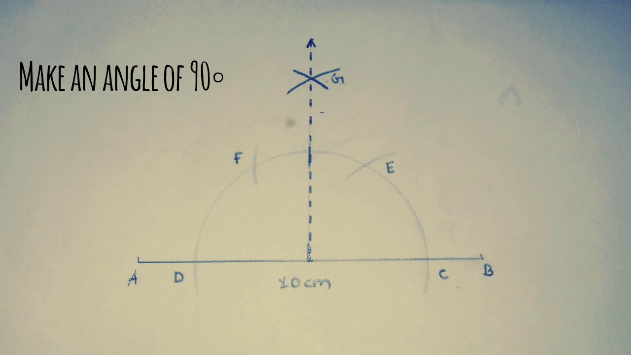 How to make a angle of 105° - YouTube