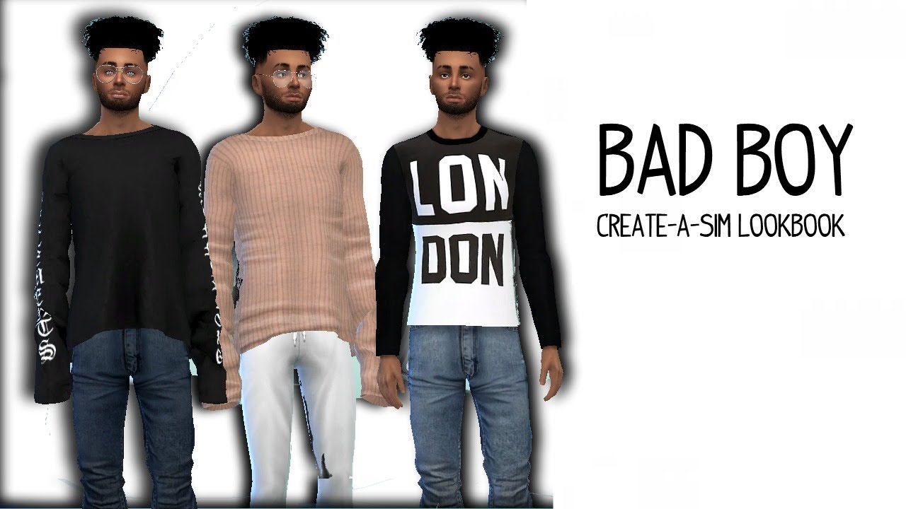 SIMS 4 CAS / BAD BOY - YouTube