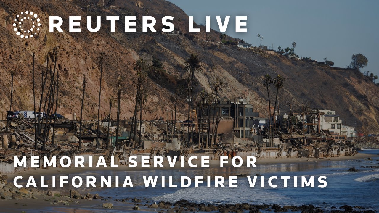 LIVE: Memorial service for California wildfire victims - YouTube