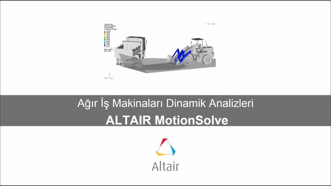 Ağır İş Makinaları Dinamik Analizleri - Altair MotionSolve - YouTube