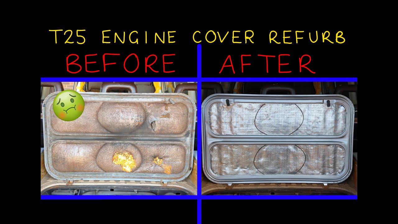 VW T3/T25 engine cover insulation looking tatty or missing, lets sort ...