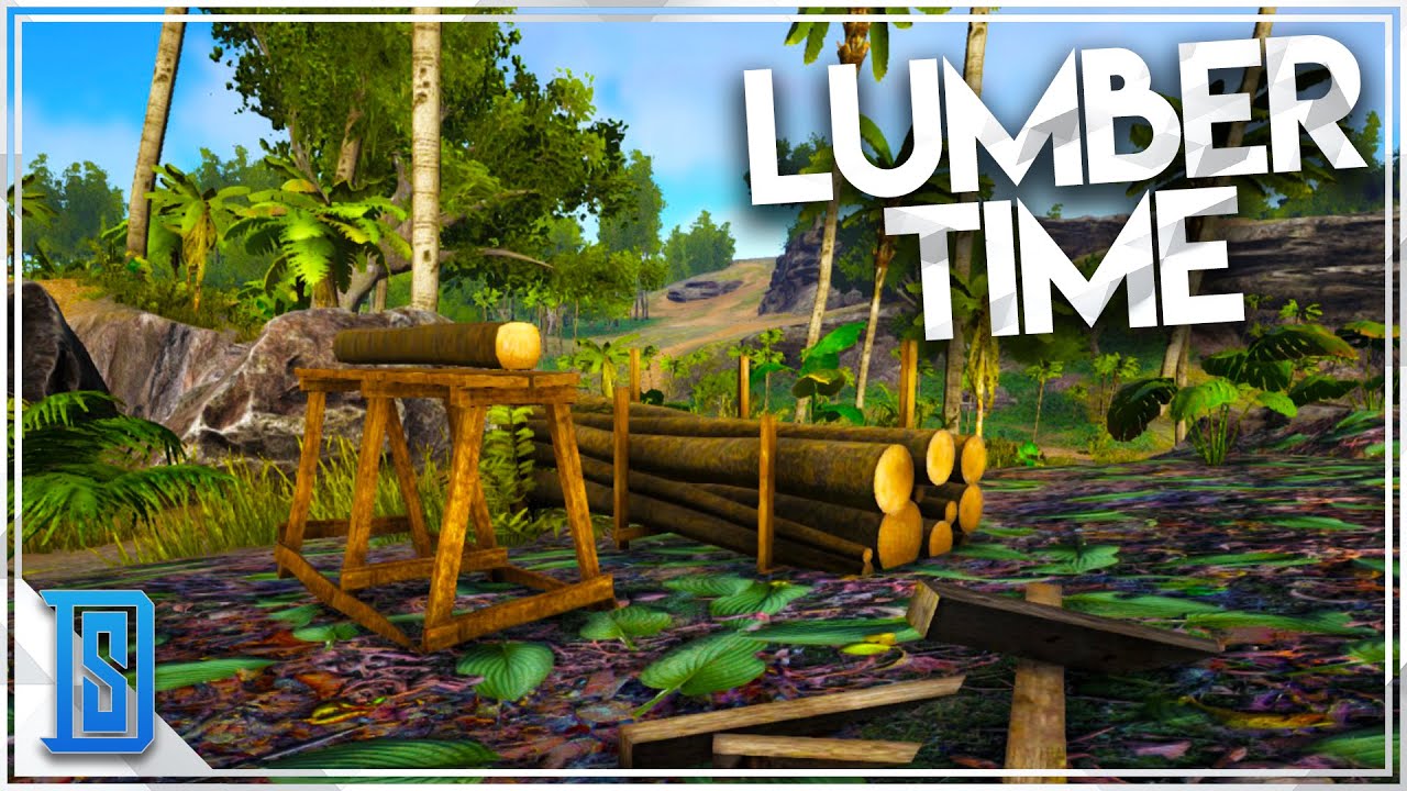 Ark:Survival Evolved -Primitive + - 9-2 -NEW LUMBER TABLE/WOOD BASE ...
