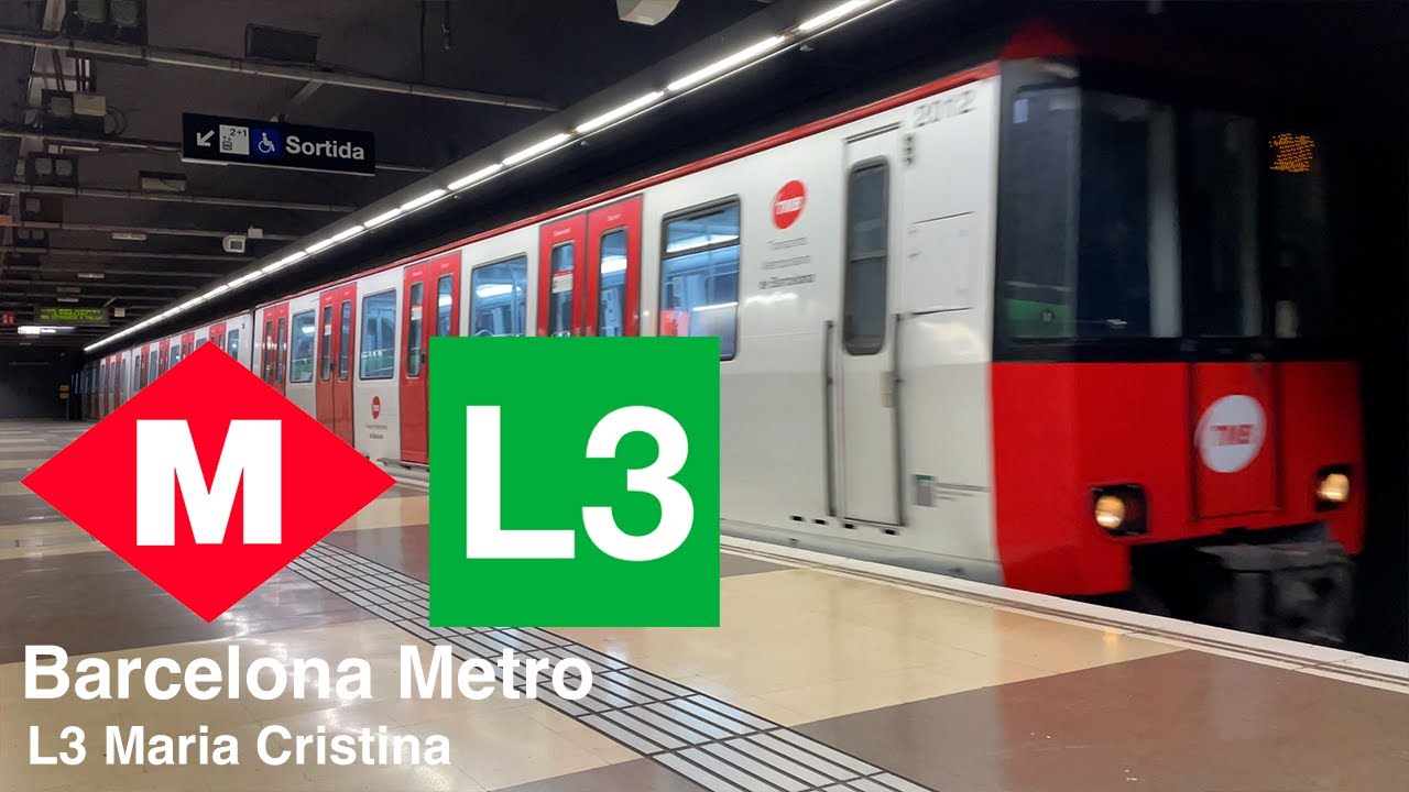 Barcelona Metro | L3 Maria Cristina | Compilation 2023 | 4K - YouTube