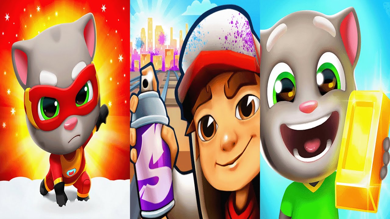 Talking Tom Hero Dash VS Subway Surfers: Mumbai 2025 VS Talking Tom ...