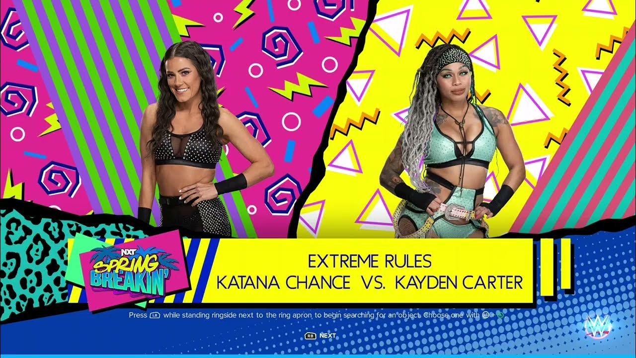 WWE 2K23 Katana Chance Vs Kayden Carter - YouTube