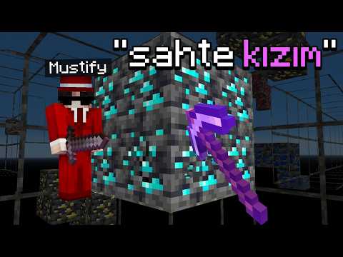 Minecraft'ta ARKADAŞIM Farkedene Kadar SAHTE KIZ SESİ İle X-Ray Kullandım
