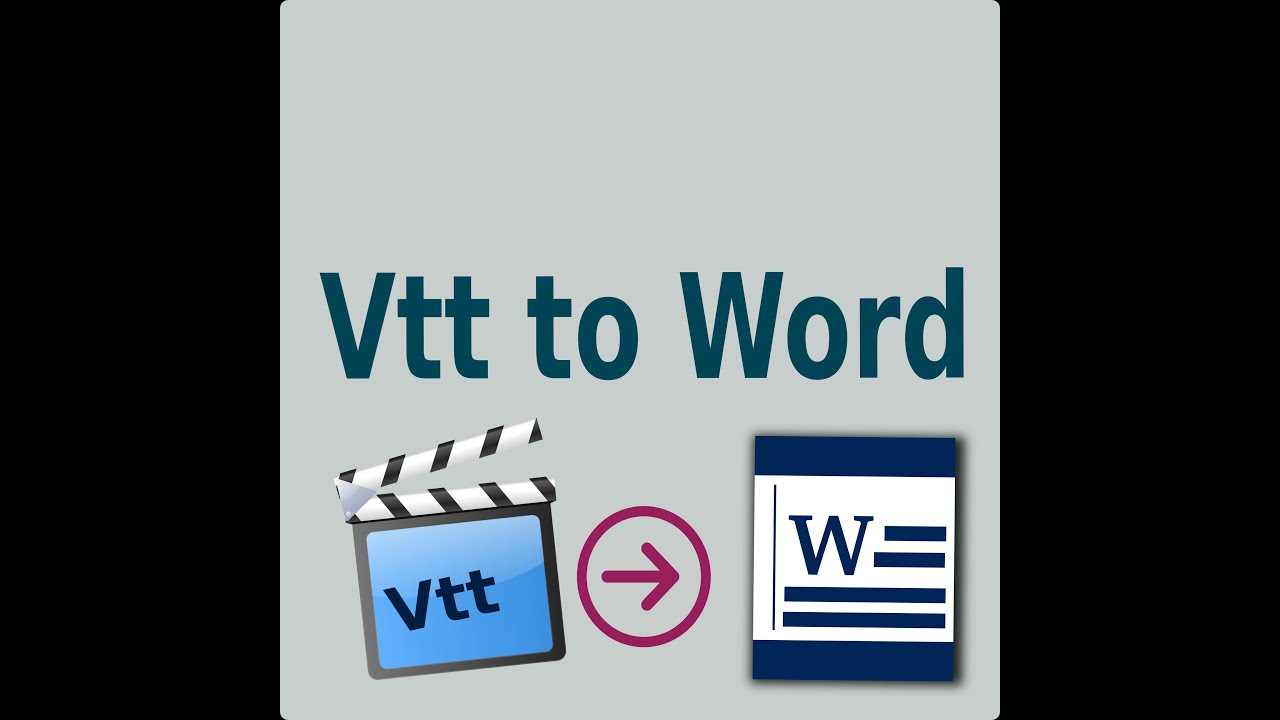 Vtt To Word - YouTube